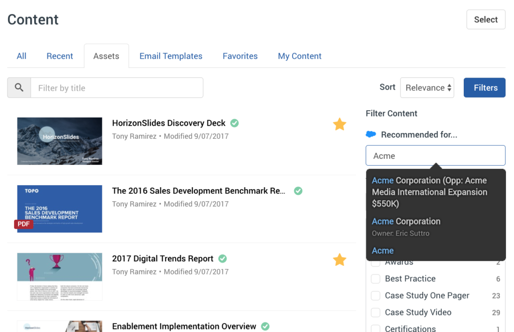 Eliminating the complexity of Sales Content Management