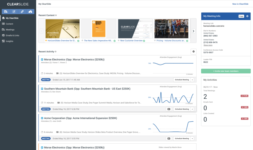 ClearSlide Product Update: Enhanced Meetings, Emails, and Engagement ...
