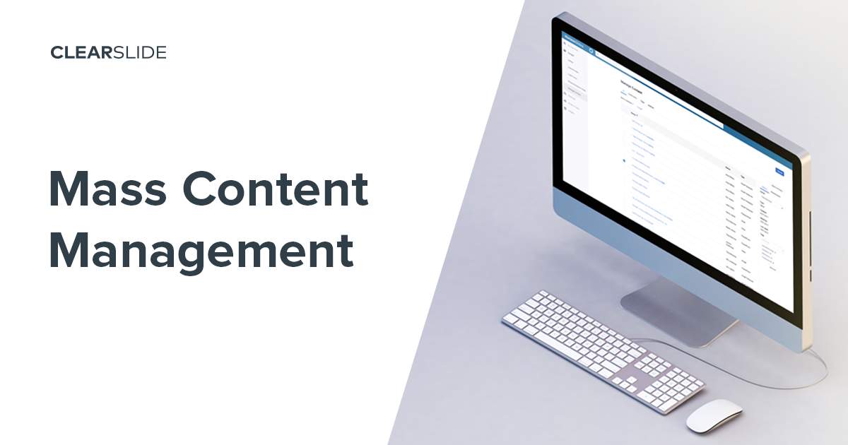 Organize Your Work Quickly with Mass Content Management